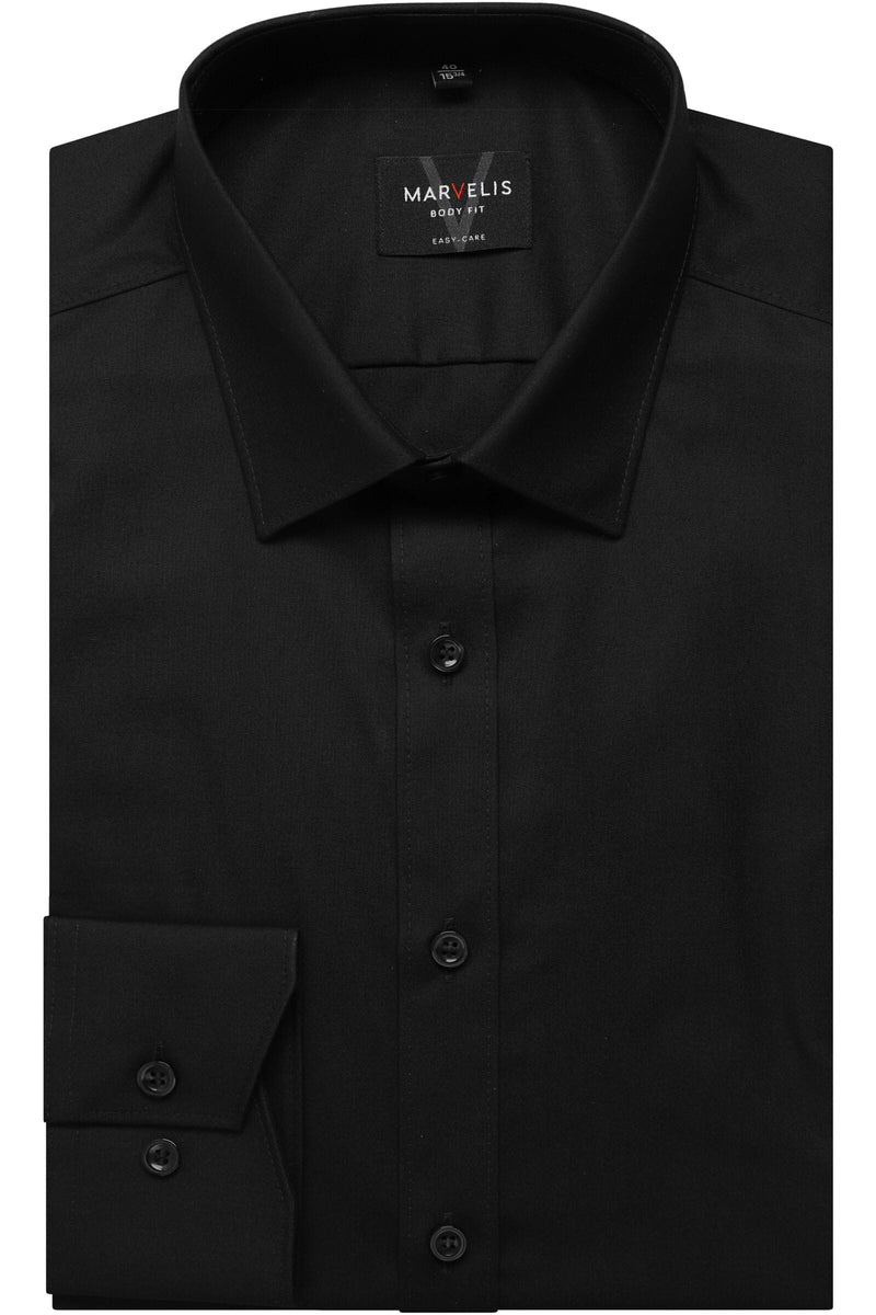 Body Fit Shirt in Black – Fitzgerald's Menswear